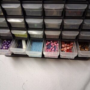 Beads | Jewelry | Jewelry Maker Alert Container Full Of 6 Trays Of ...
